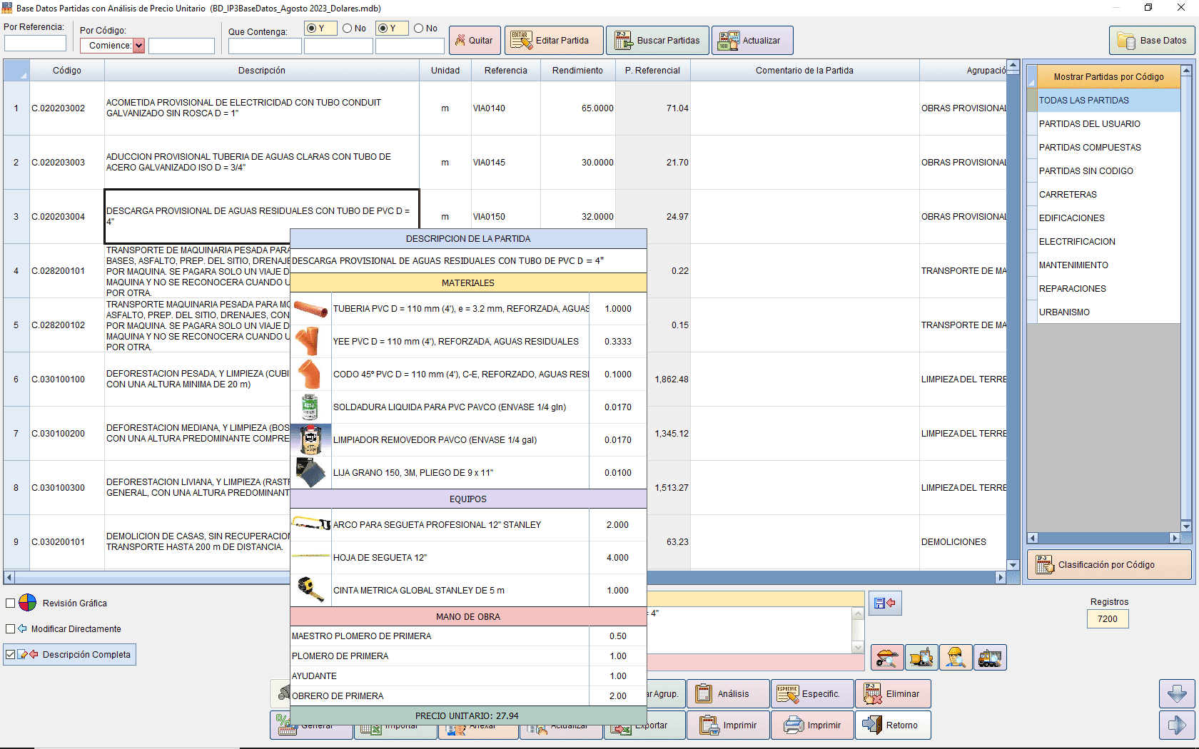 Base de Datos – IP-3 Software